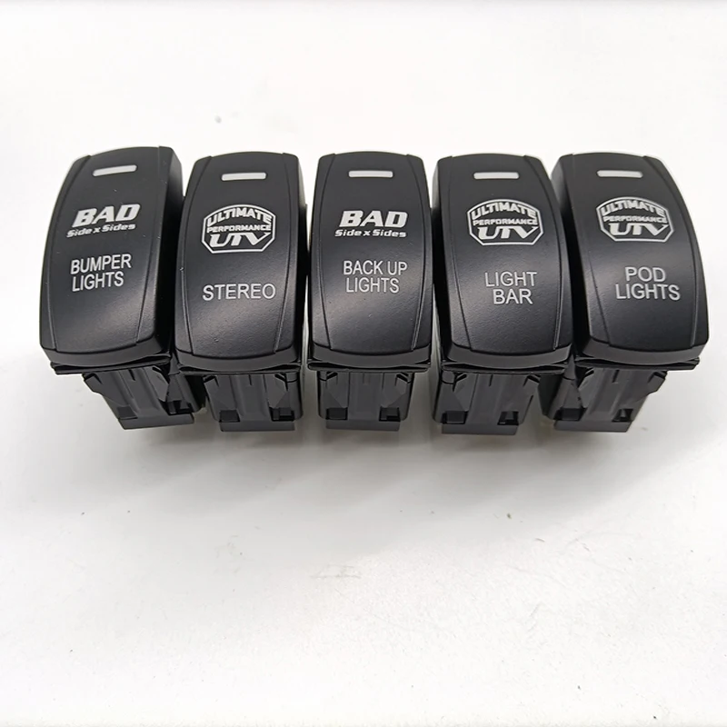 Marine Rocker Switch 12V 20A 24V 10A 5 Pin Waterproof Rocker Switch ...