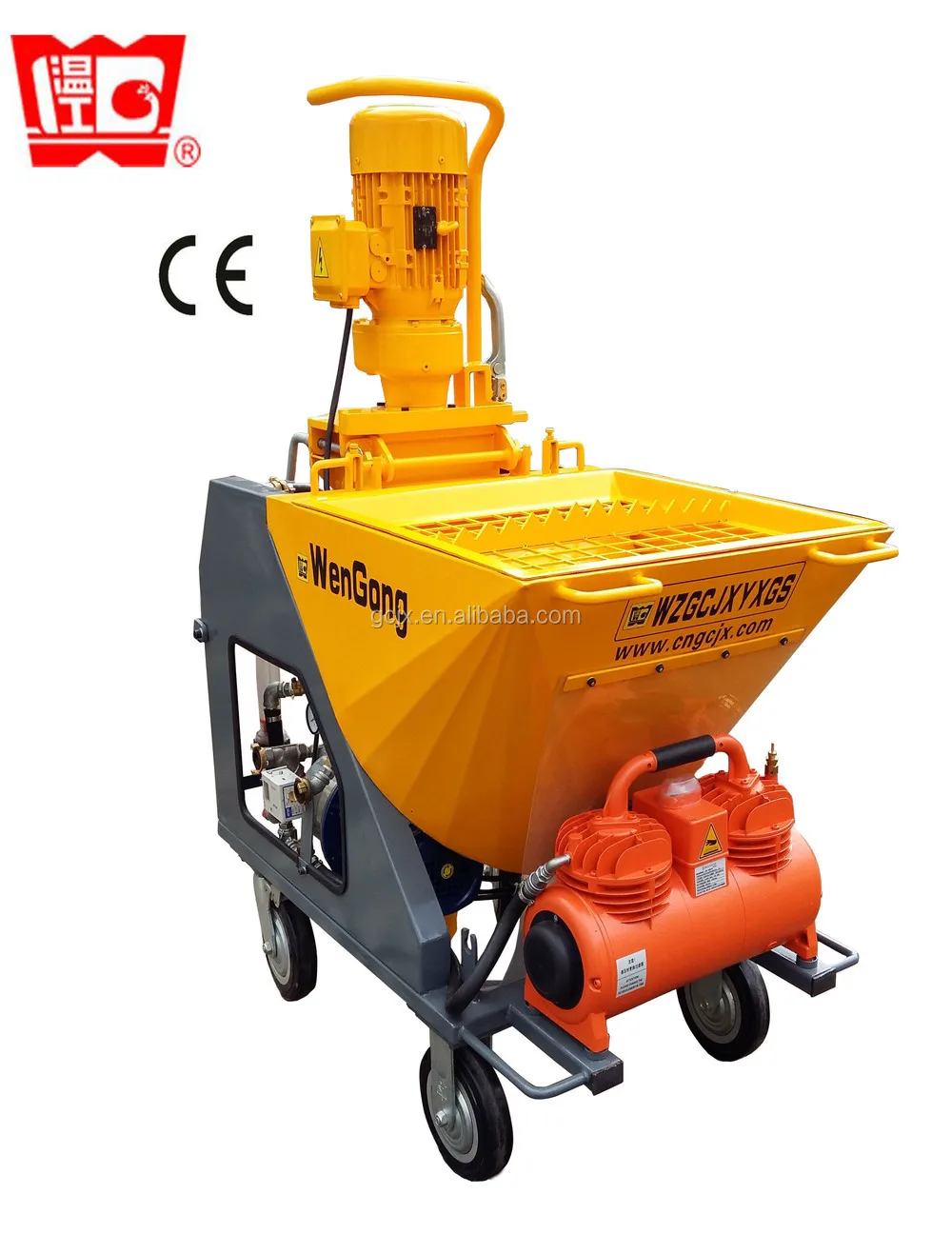 G5C PFT Automatic Putty Gypsum Lime Plaster Mixing Machine Rendering ...