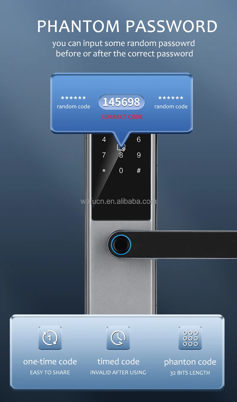 TTLOCK Biometric Fingerprint Smart Door Lock Wireless Intelligent ...