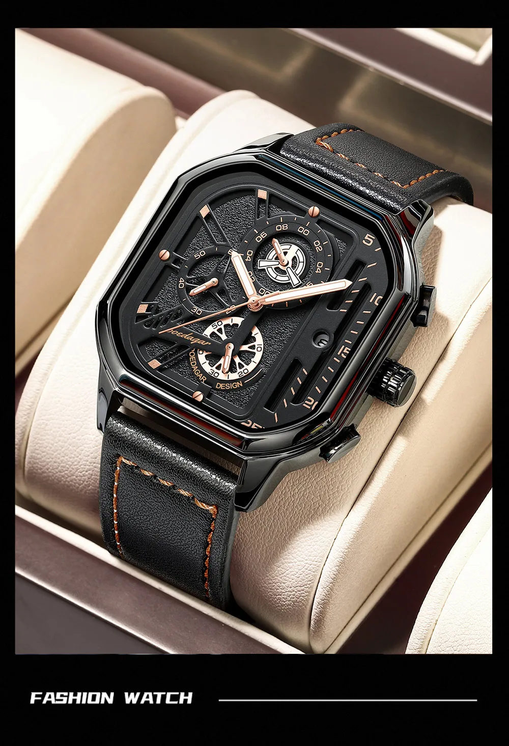 POEDAGAR Watch - Luxury Casual Men's Watch with Chronograph