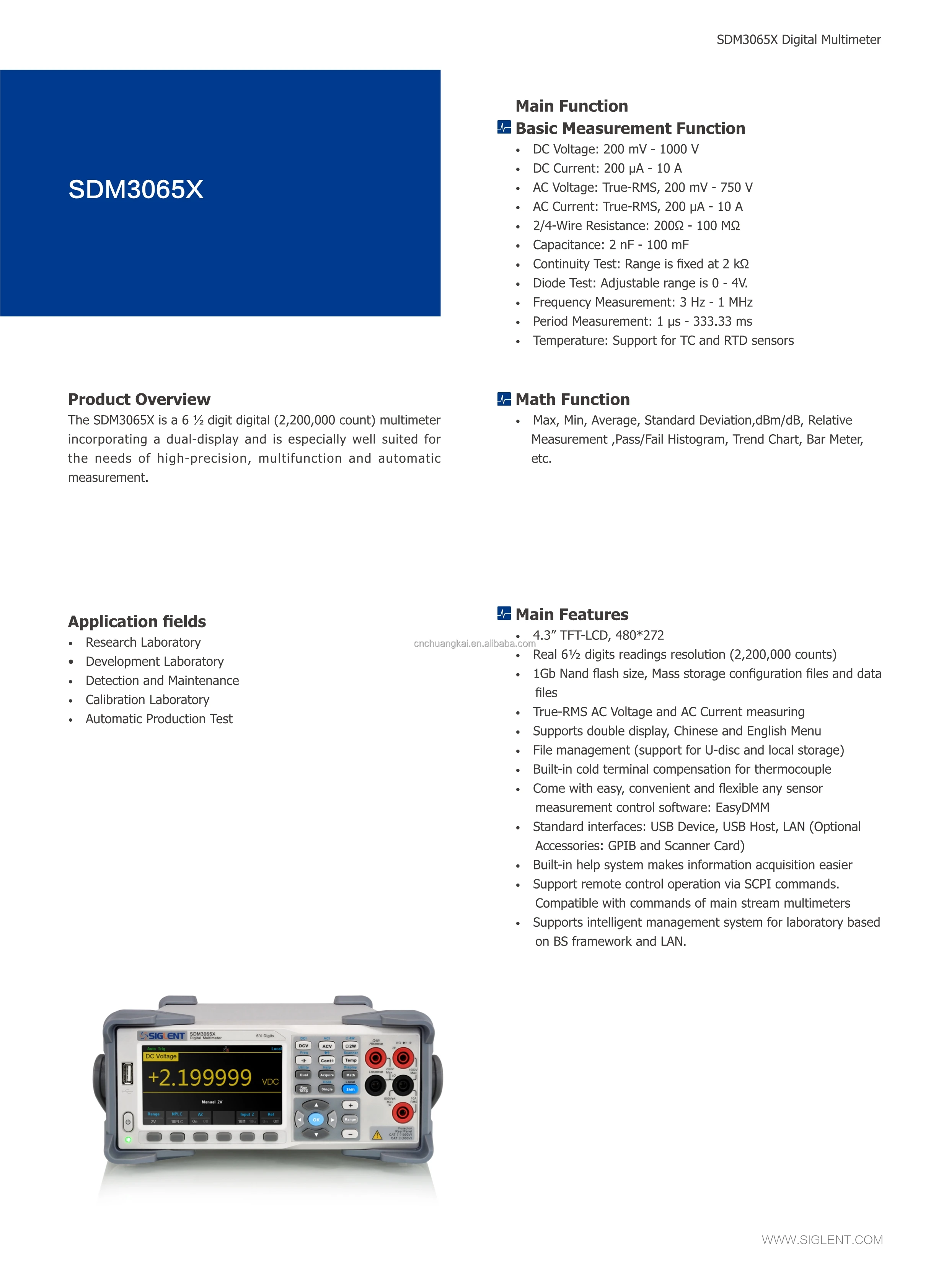 Siglent SDM3055X-E Digital Multimeter - Precision & Innovation