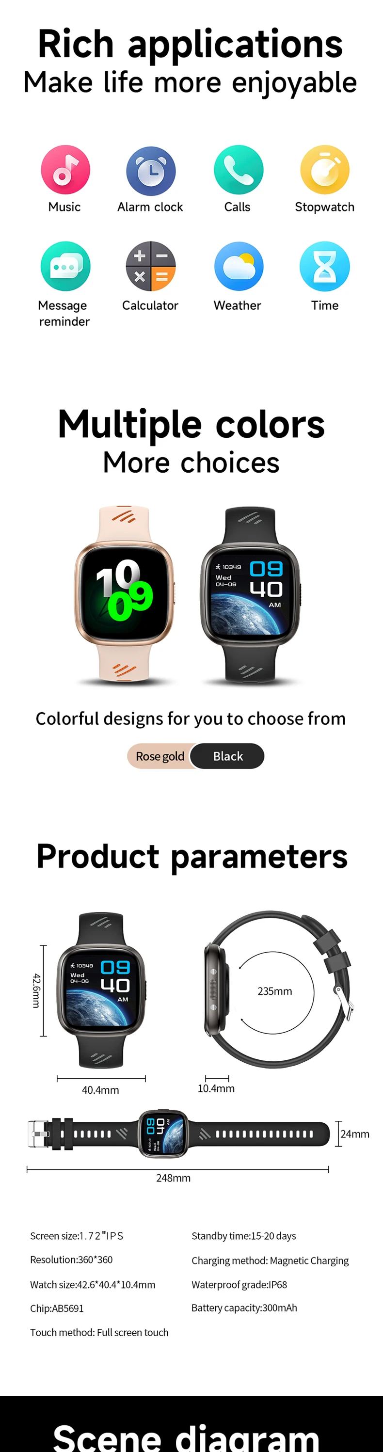 HT31 Smartwatch - 2025 Model with Heart Rate & Blood Pressure