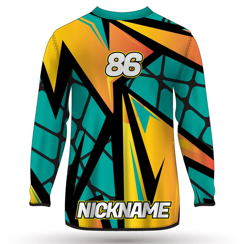 Custom BMX Uniform Designs - Long Sleeve Sublimated Jersey