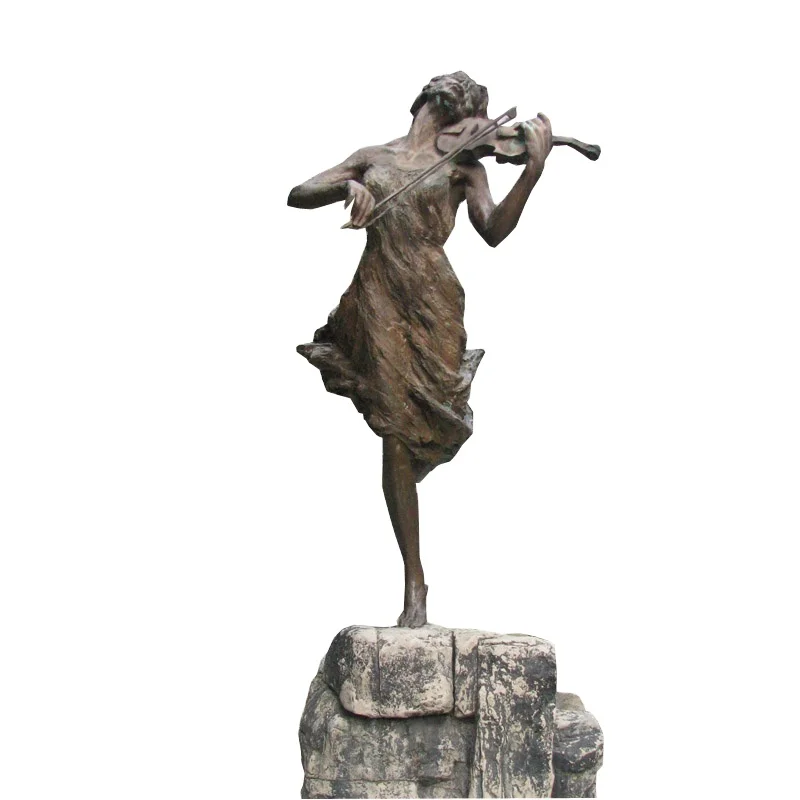 Customize Outdoor Antique Copper Brass beautiful lady Bronze Statue ...