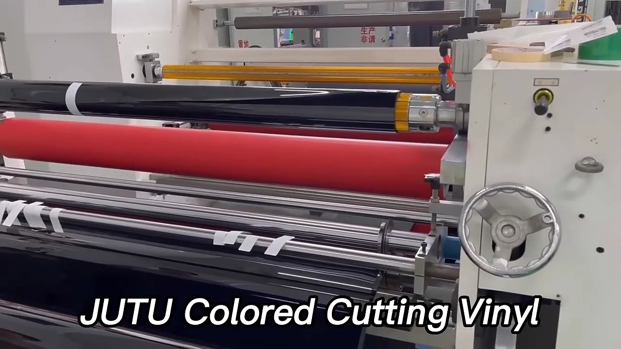 Jutu Self Adhesive Advertising Cutting Plotter Color Vinyl Sticker Roll ...