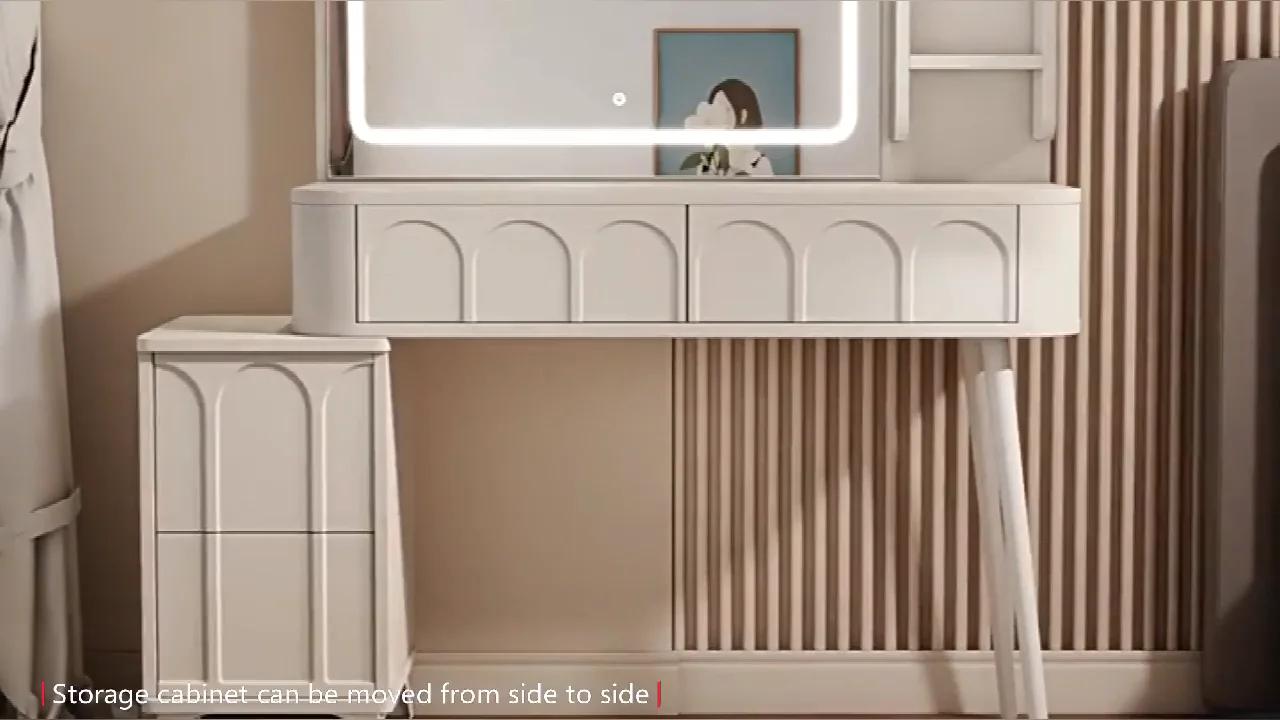 Creative Dresser Bedroom Modern Simple Light Luxury Smart Flip Makeup ...