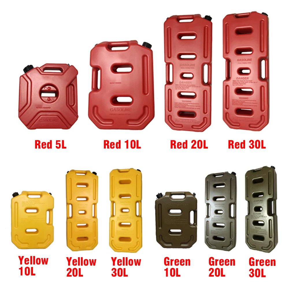 Multi-size Fuel Tanks - Durable Plastic Cans for Off-road