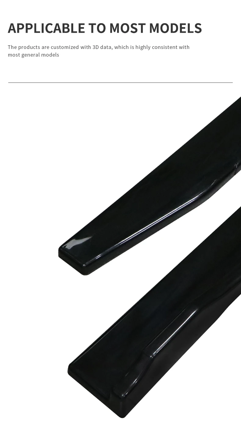 Universal Car Side Bumper Lip1.2m 120cm Faldas Laterales De Side Skirts ...