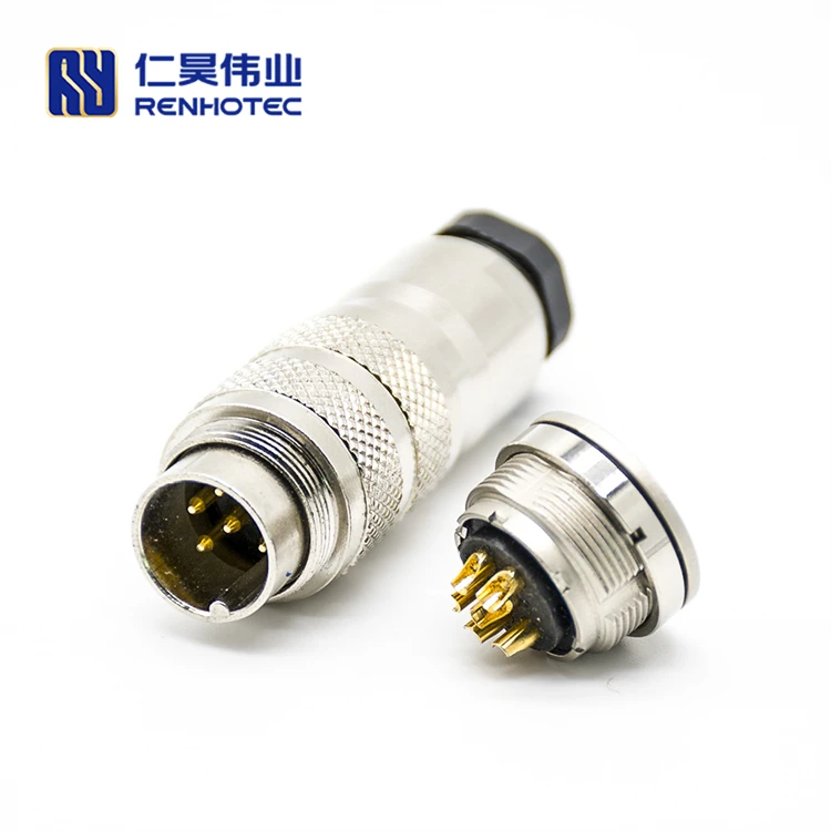 Binder M16 Circular Connector 6 Pin Male Female Solder Contacts M16 ...