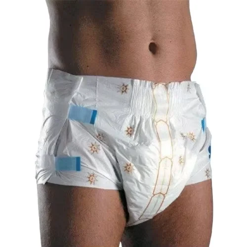 Oem Order Cute Patterns Print Blue Pe Film Xxl Best Adult Nappy Daily Disposable Diapers - Buy ...