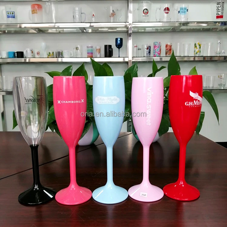 6oz Custom Gold Stemless Disposable Champagne Flutes Wholesale As Ps Pp ...