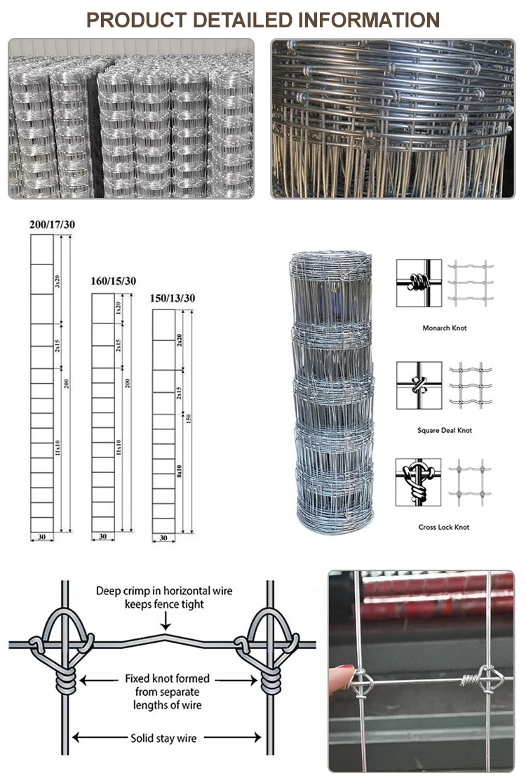 Cheap Wire Mesh Roll Deer Goat Hinged Joint Field Farm Fence Low-Carbon ...
