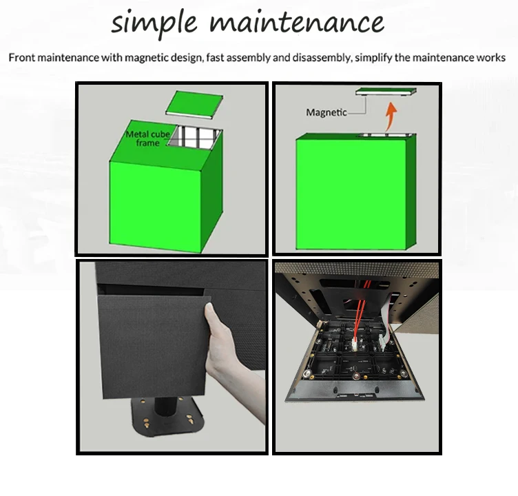 4/5 Faces Outdoor LED Full Color Rubik's Cube Screen P 2.5