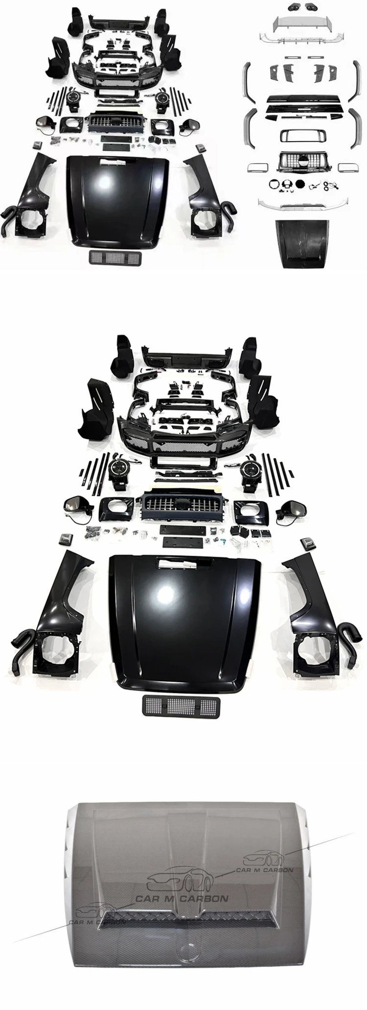 G Class W463 Upgrade Rocket Bodykit For G Wagon W463 G500 G63 G350 Old To New W464 Car Bumpers 