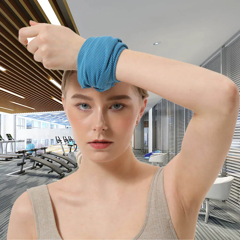 Custom Sublimation Soft Cooling Face Towels Printed Sports Neck ...