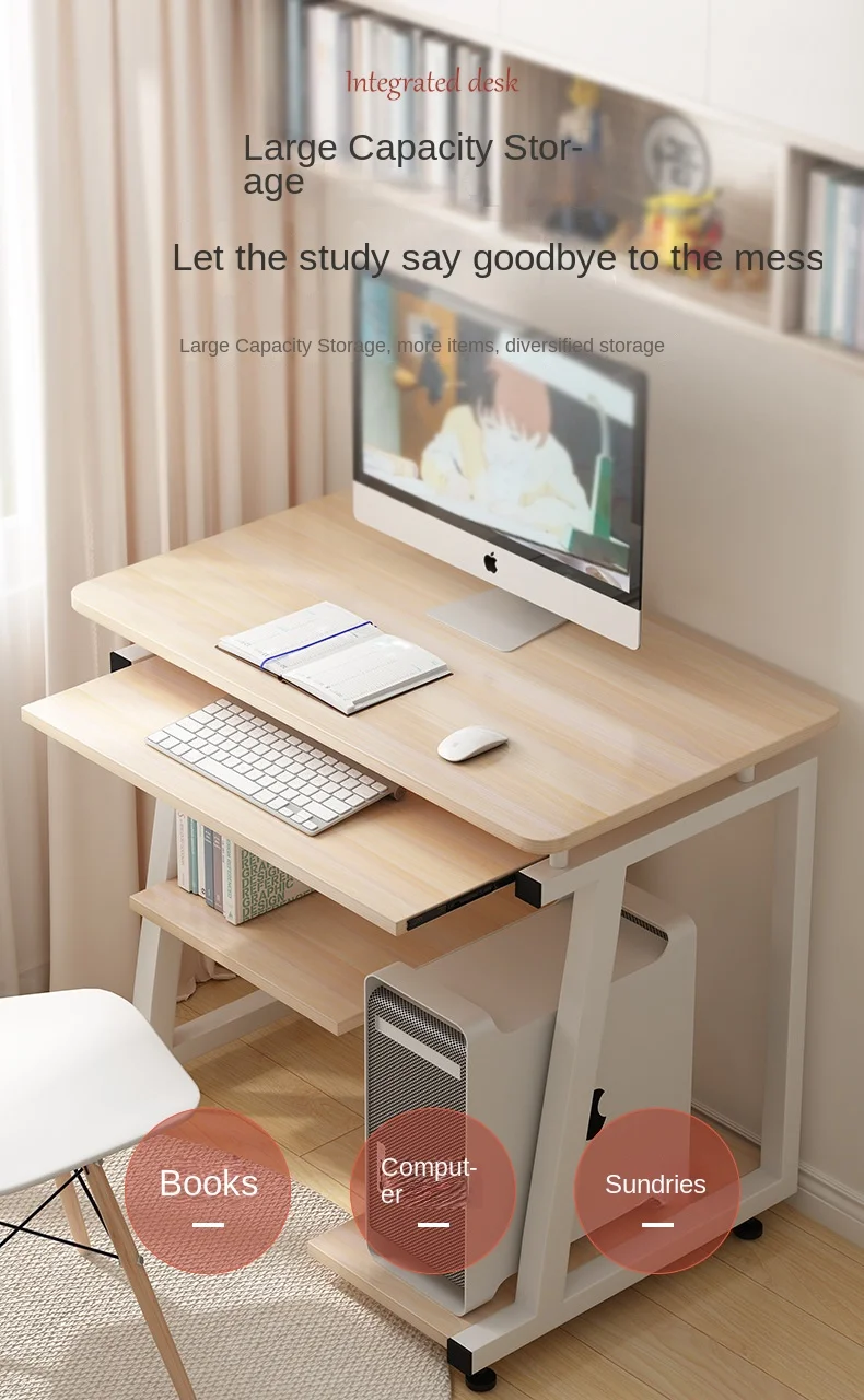 Cheap Office Computer Desk Table Home Simple Wooden Computer Desk With ...