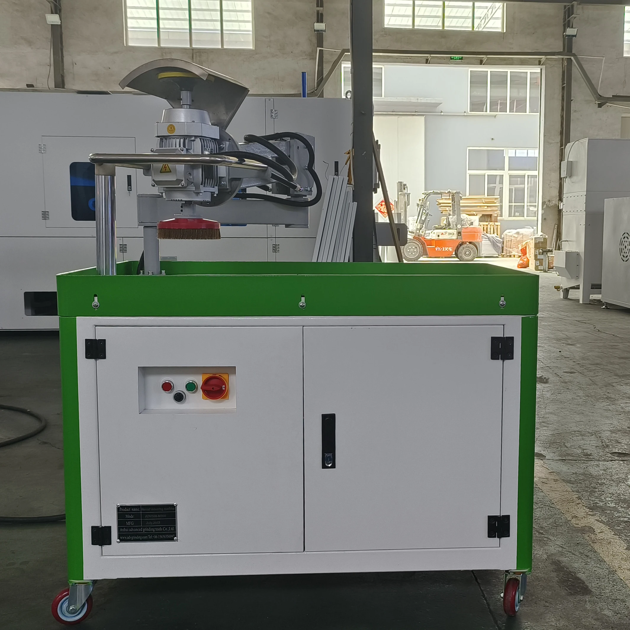 Flexible Swing Arm Deburring And Edge Rounding Machine With Vacuum ...