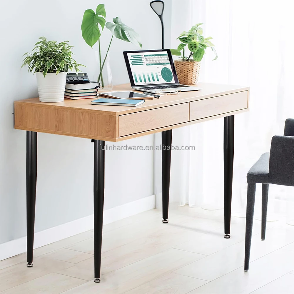 Folding Metal Table Legs Industrial Modern Desk Legs Heavy Duty Steel ...