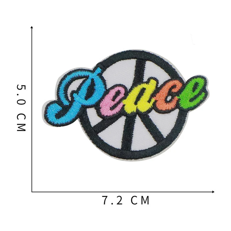 Trendy Cartoon Letters Phrases Embroidery Iron-on Patches