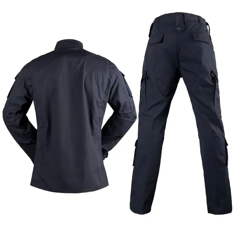 Dark Blue Color Combat Acu Uniform / Tactical Uniform For Training ...