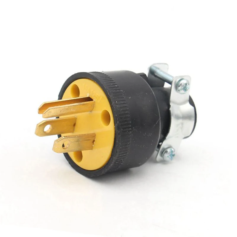 3 Pin Male Electrical Plug Heavy Duty Socket Male Plug 3 Prong Male ...
