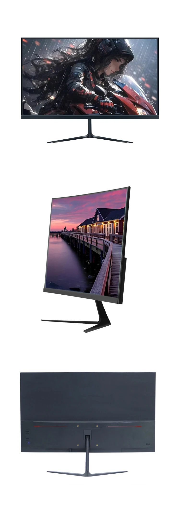 Frameless Flat Monitor Curve Gaming Ultra Wide Pc 144hz 4k Munitor ...