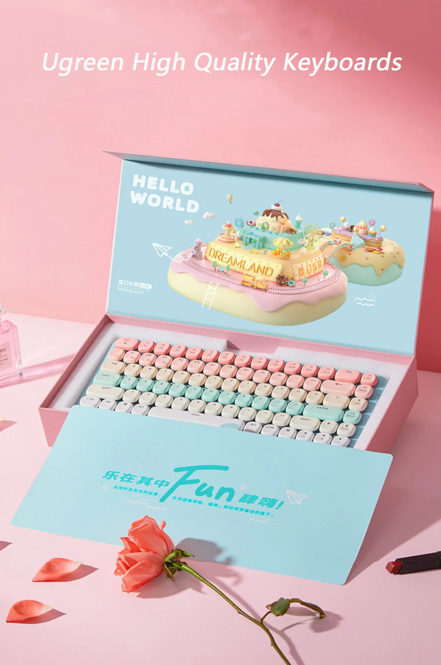 Ugreen Fun Mechanical Keyboards Bluetooth Wireless Keyboard Usb-a To ...