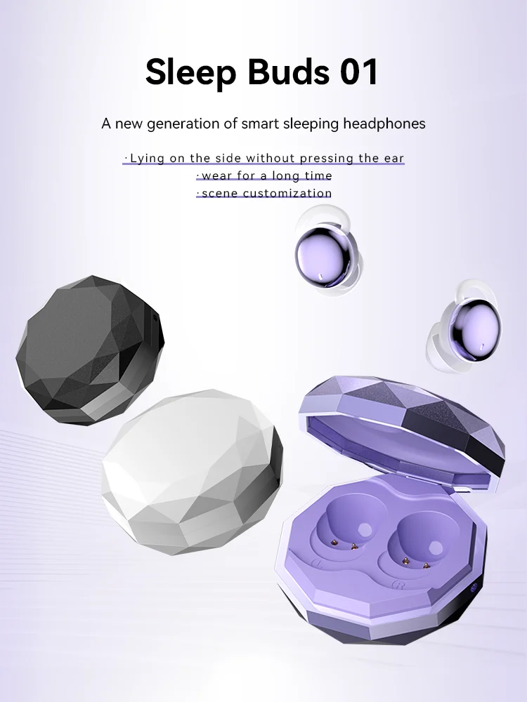 Mini Bluetooth Earbuds in Ear Sleep Earbuds HIFI Sound Comfortable to Wear Wireless OWS Headset ...