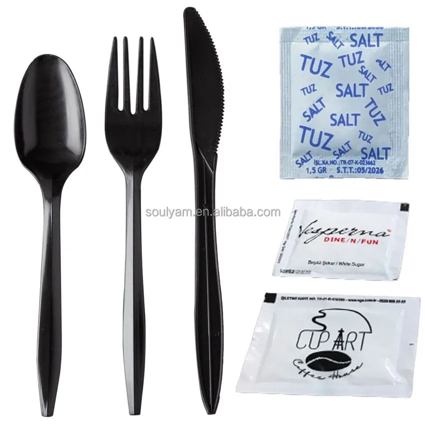 Automatic Disposable Cutlery Set Packing Machine for Spoon, Fork, Knife ...