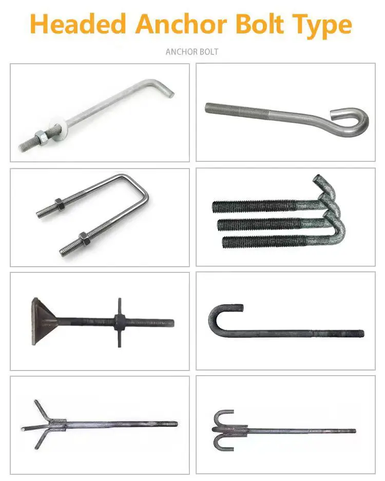 Anti-corrosion Steel Concrete Embedded Ground Bolt Pre-assembled Rust ...