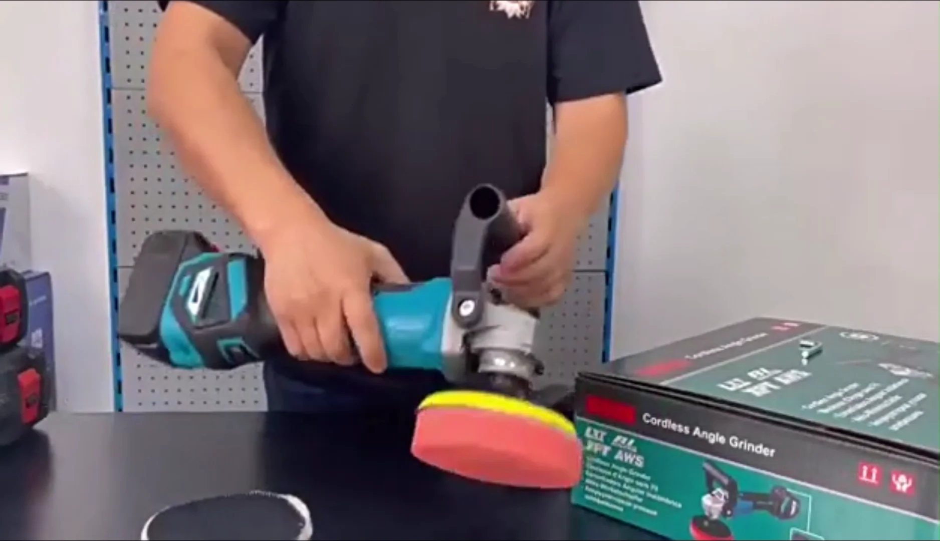 Battery Rotary Car Buffer Cordless Floor Dual Action Polisher Flex Max ...