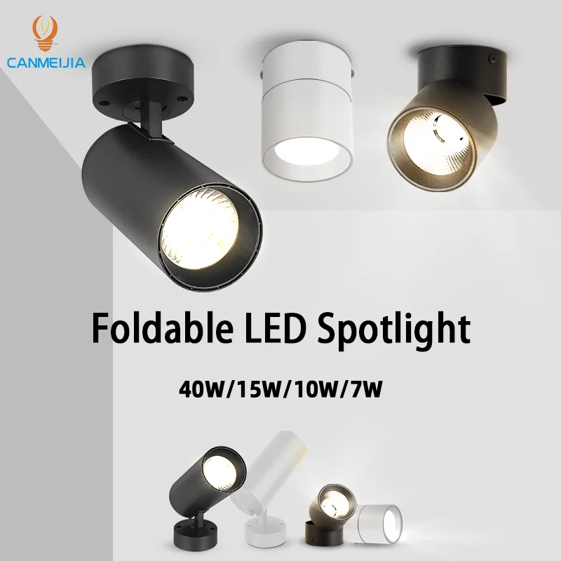 Anti-glare COB Led Track Light - 7W to 40W Surface Mount