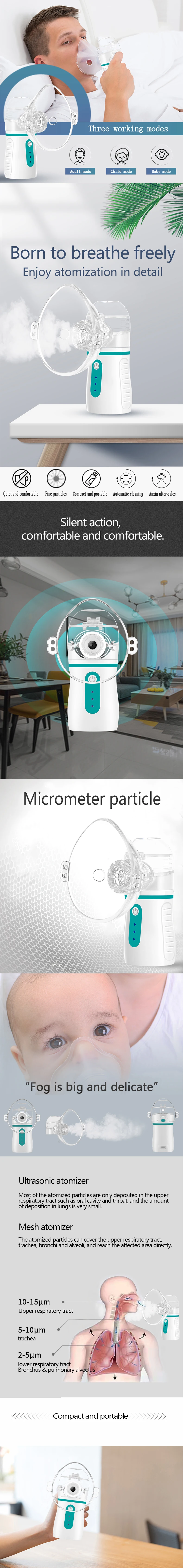 Portable Nebulizer Ultrasonic Mesh Atomizer - Buy Atomizer,Portable ...