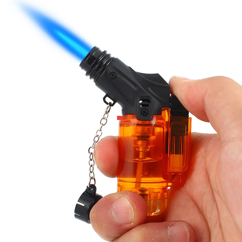 KY Mini Spray Gun Refillable Butane Gas Lighters Single Jet Flame ...