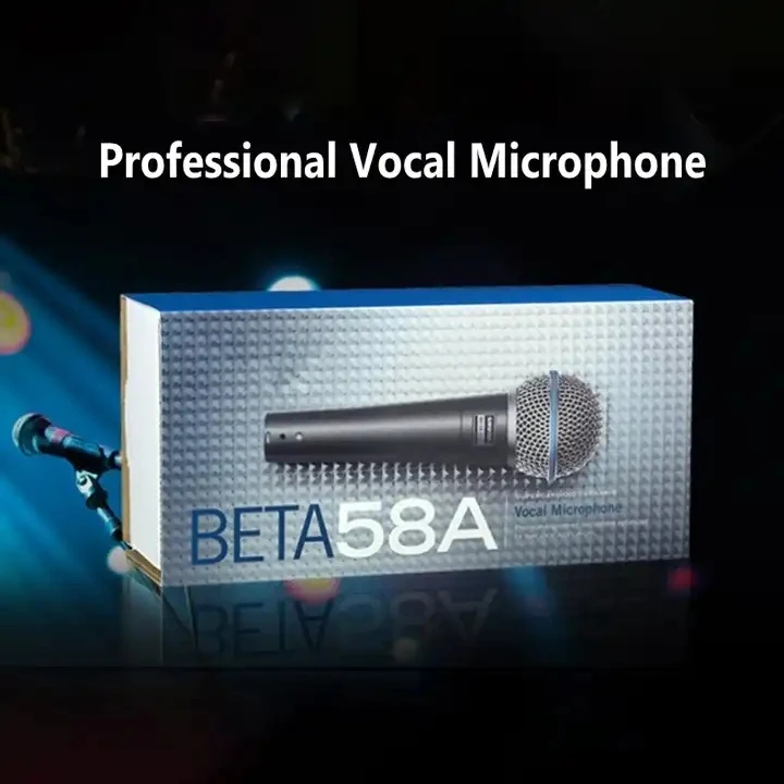 Professional Dynamic Microphone Beta58a Super-cardioid Dynamic Wired ...