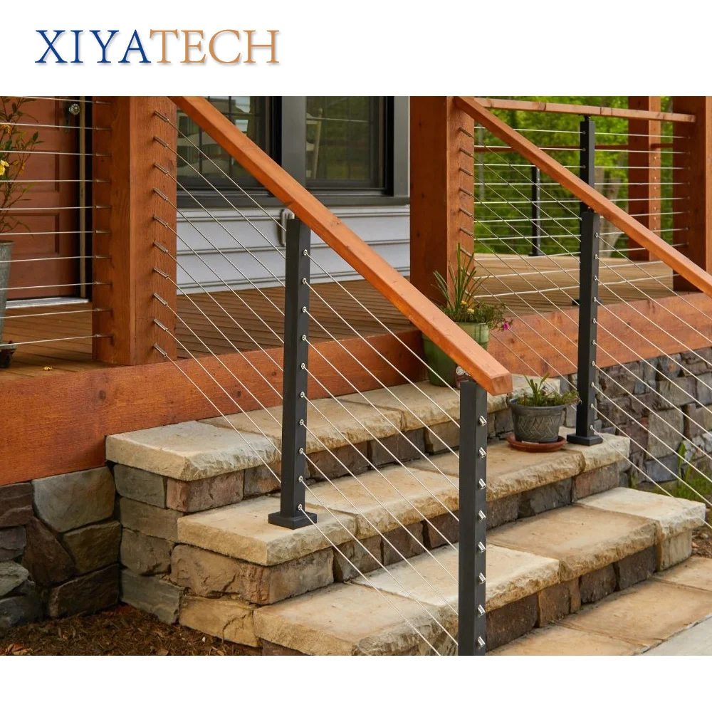 XIYATECH Stainless Steel Railing square Pillar Matt Finish Components ...
