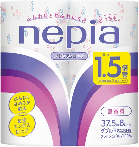 nepia Japanese Premium 1-Ply 2-Ply Virgin Pulp Soft Bathroom Tissue ...