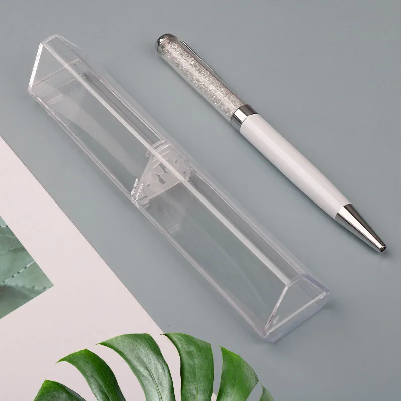 Triangular Plastic Clear Pen Display Box - Single Pen Packing