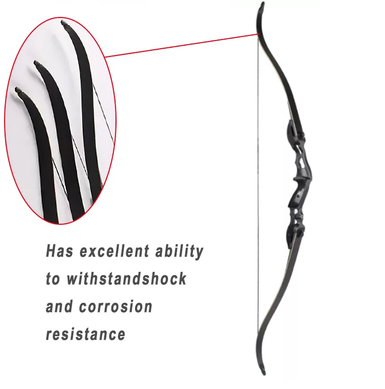 Hi Top Black Archery Recurve Bow - Perfect for Left Handed Hunters