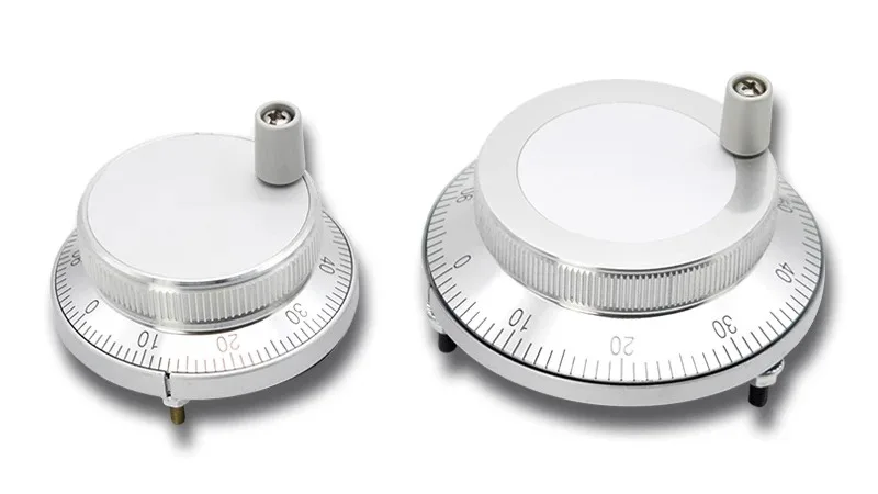 Metal Silver 100 Ppr Rotary Encoder Dc5v Hand Wheel Mpg Manual Pulse ...