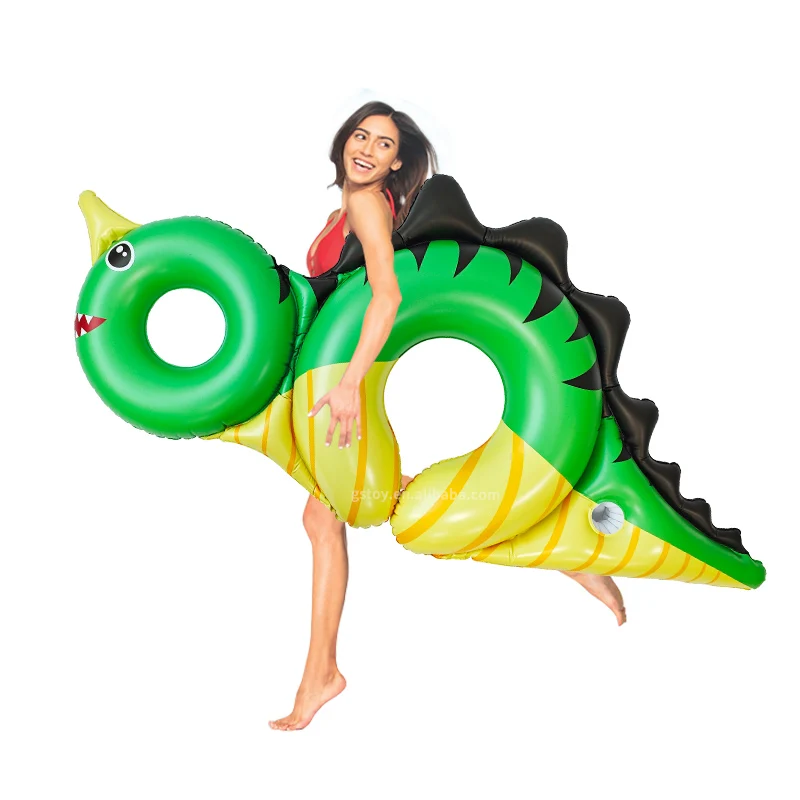Alibaba.com: Factory OEM Dinosaur Shaped Inflatable Double Swim Rings ...