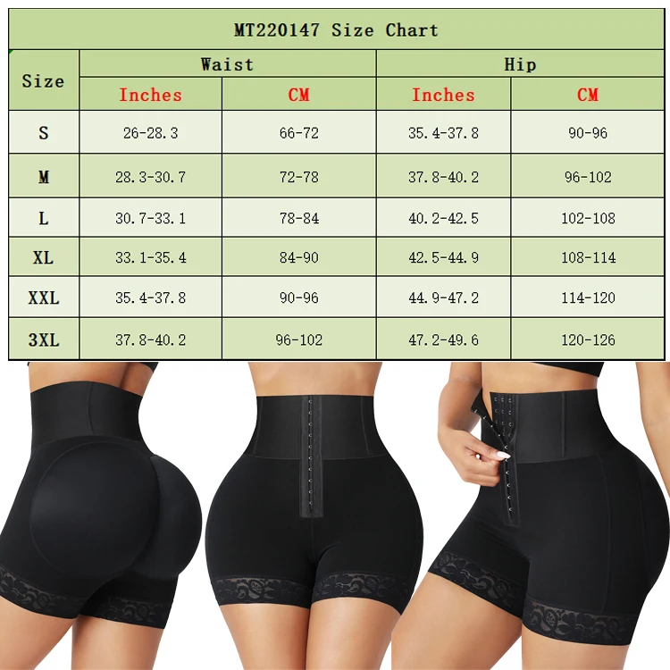 Custom Service High Compression Padded Panties Tummy Control Shaper ...