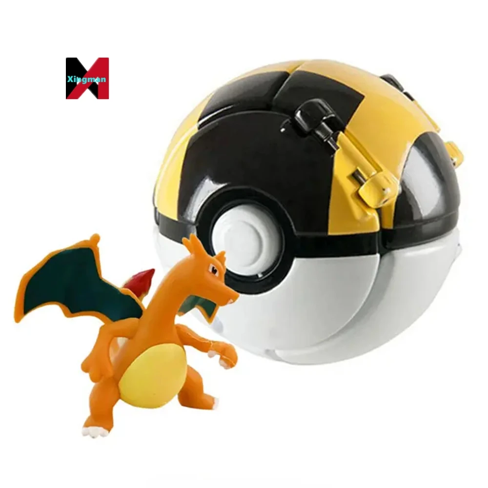 7cm Capsule Pokemoned Elf Ball Pokeball Anime Figure Pikachu Charizard ...