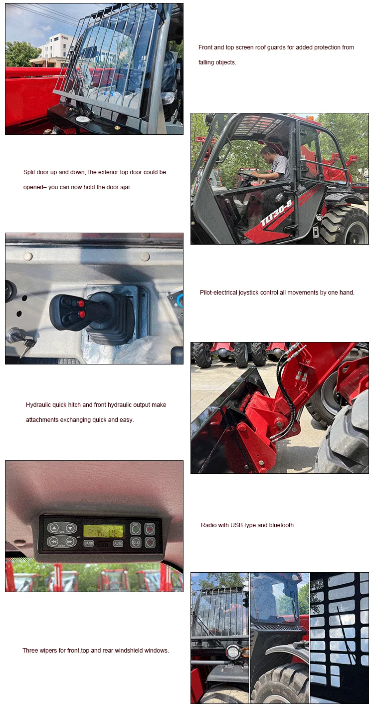 Tengyu Telescopic Forklift TLT30-8 3ton Payload Rough Terrain ...