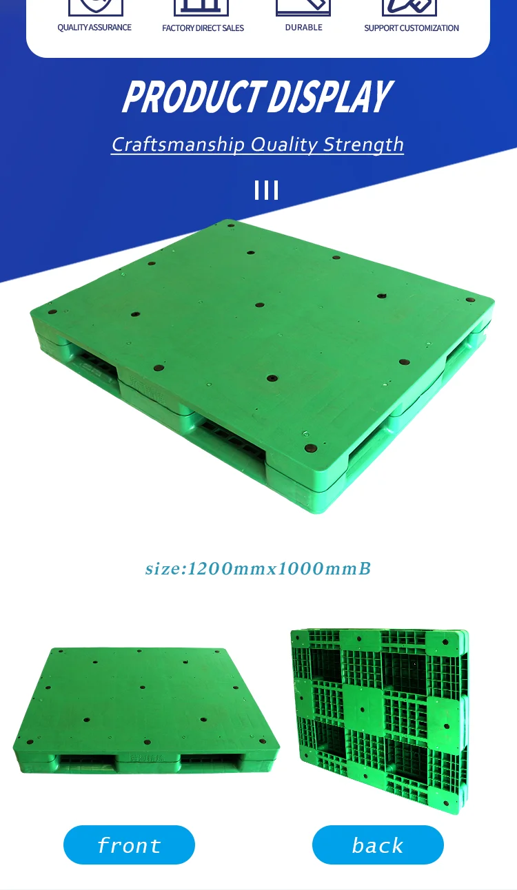 1200x1000mm Heavy Duty 6 Runner Flat Plastic Pallets - Buy Flat Top ...