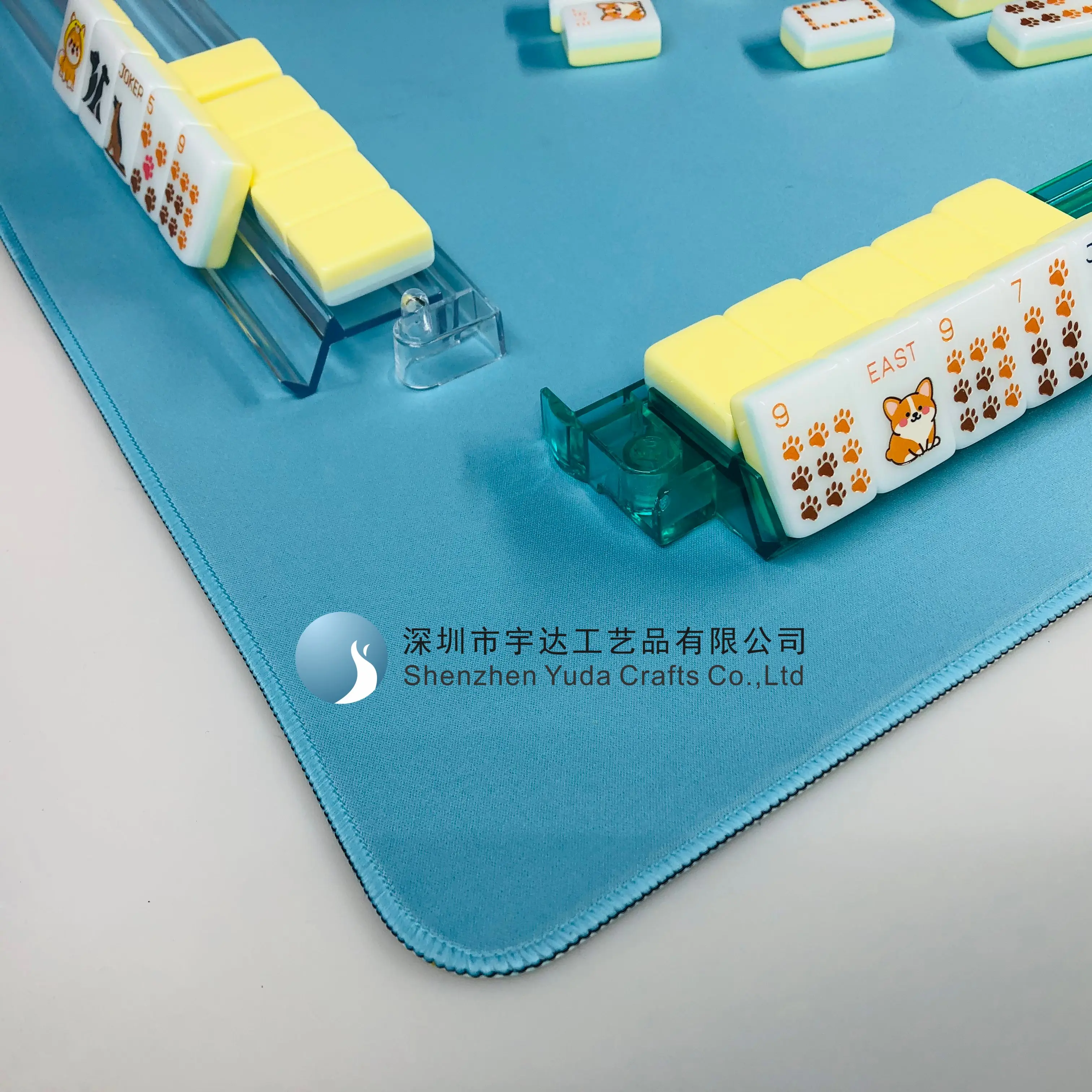 Neoprene Rubber Poker Gambling Table Mat Custom Mahjong Travel Game Mat ...
