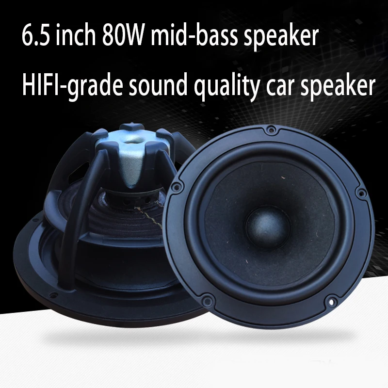 6.5 Inch 80w Mid-bass Speaker Unit Woofer Ndfeb Cast Aluminum Frame Diy ...