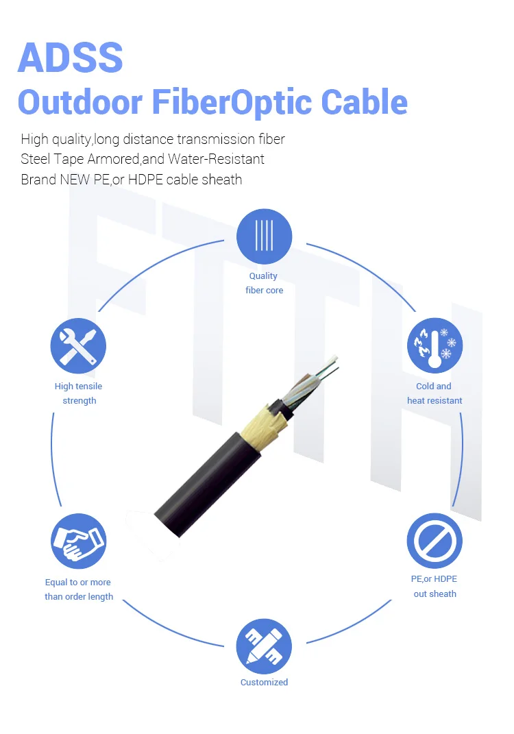 G657b3 Fiber Optic Drop Cable Fiber Drop Cable Gjxfh Fiber Drop Cable ...