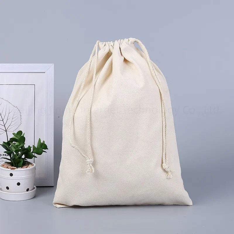 2022 Designer Customize Logo Canvas Drawstring Bag New Popular Fabric ...