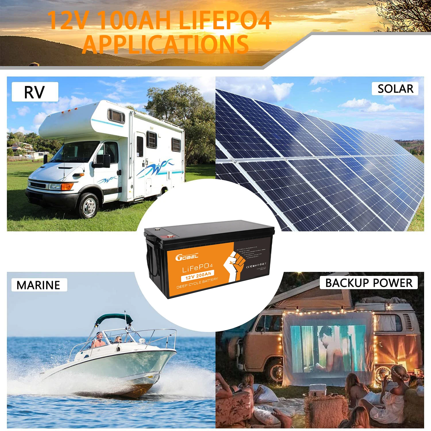 Gobe Power 51.2v Lithium Ion Lifepo4 Battery 280ah Server Rack Battery ...